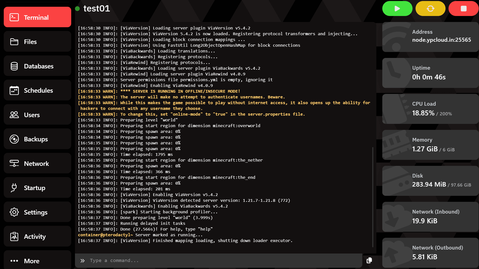 YPCloud - Game Hosting, VPS